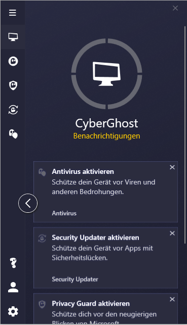Herunterladen und Installieren von CyberGhost Security Suite unter Windows – HIlfe- und ...